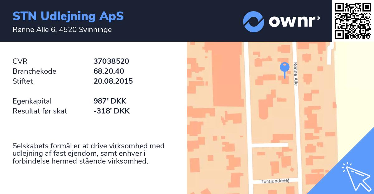 STN Udlejning ApS - Se overskud, ejere, tidslinje og regnskaber - ownr®