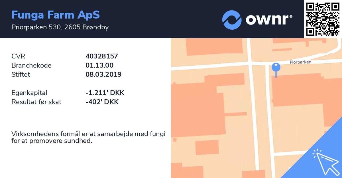 Funga Farm ApS - Se overskud, ejere, tidslinje og regnskaber - ownr®
