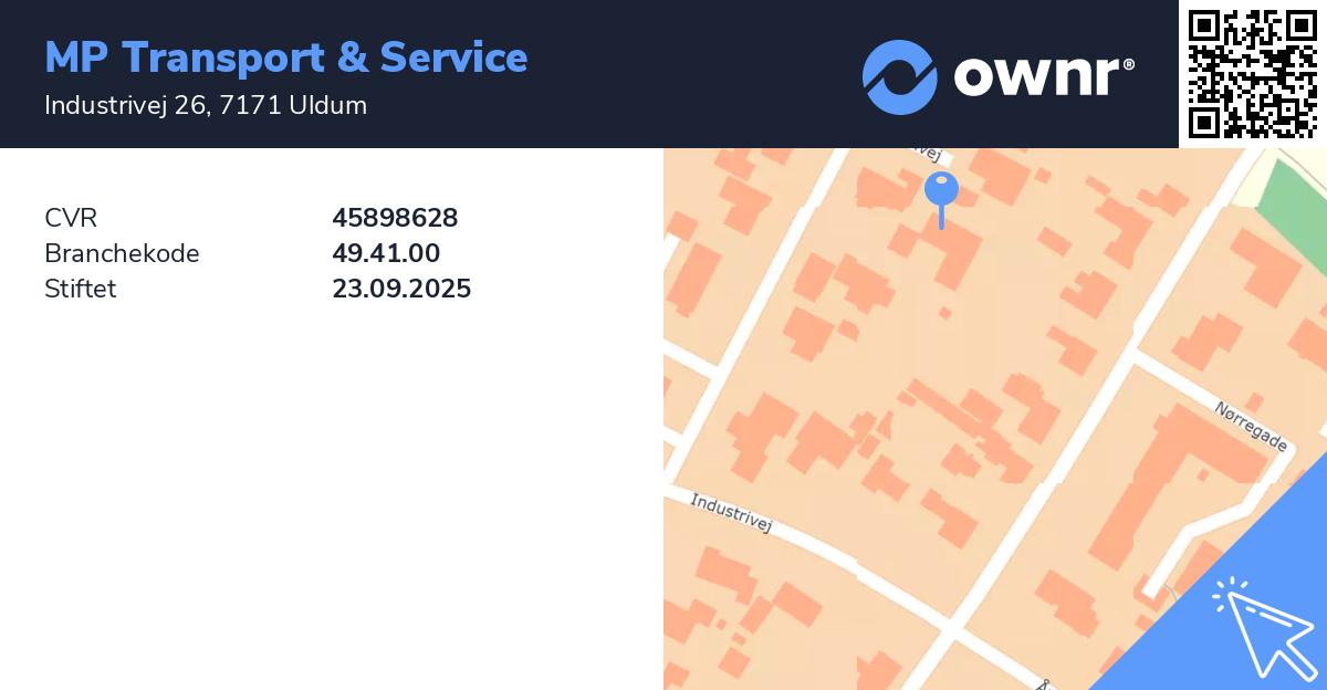 MP Transport & Service - Se overskud, ejere, tidslinje og regnskaber ...
