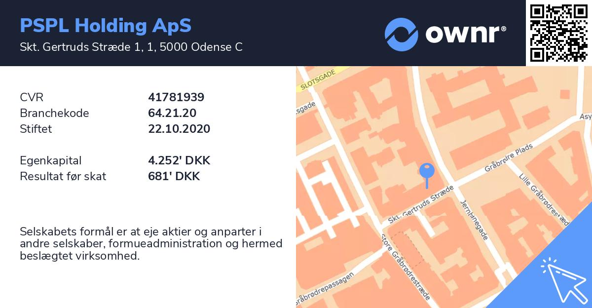 Pspl Holding ApS - Se overskud, ejere, tidslinje og regnskaber - ownr®