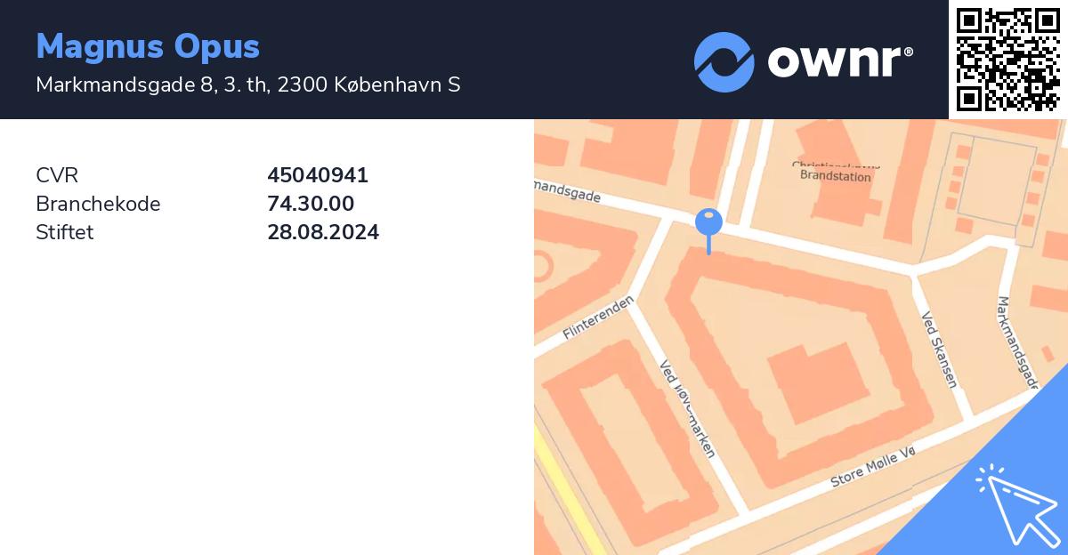 Magnus Opus - Se overskud, ejere, tidslinje og regnskaber - ownr®