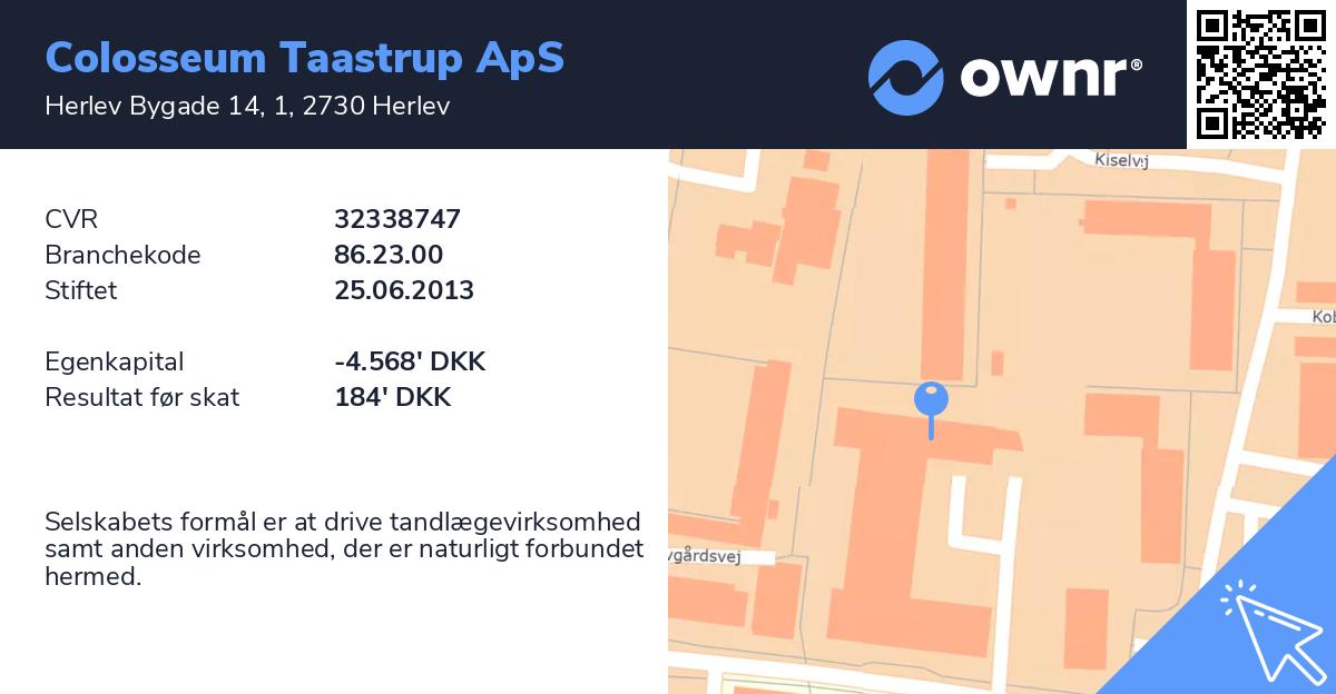 Colosseum Taastrup ApS - Se overskud, ejere, tidslinje og regnskaber ...