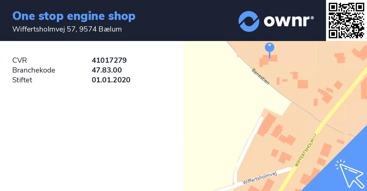 One stop engine shop - Se overskud, ejere, tidslinje og regnskaber - ownr®