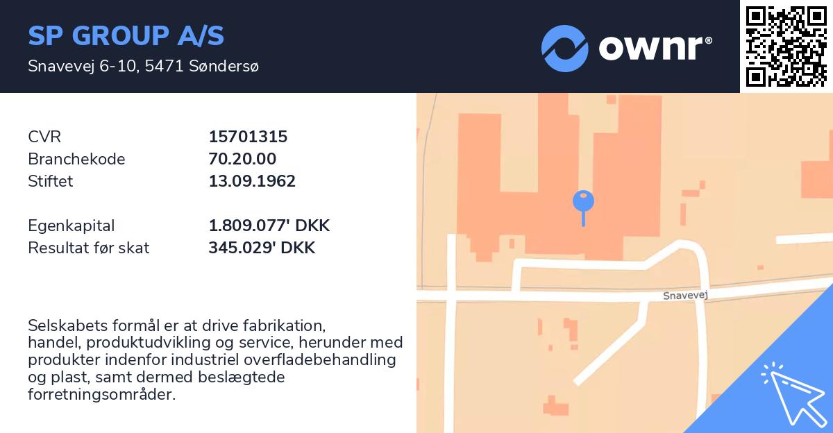 SP GROUP A/S - Se overskud, ejere, tidslinje og regnskaber - ownr®