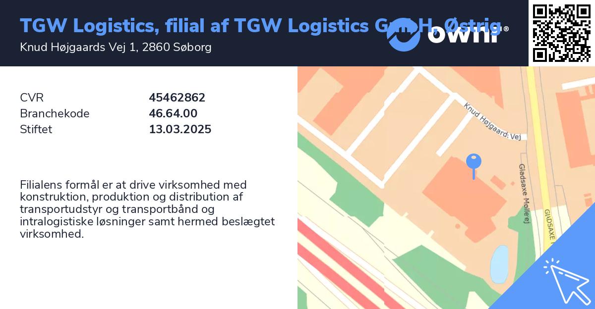 TGW Logistics, filial af TGW Logistics GmbH, Østrig - Se overskud ...