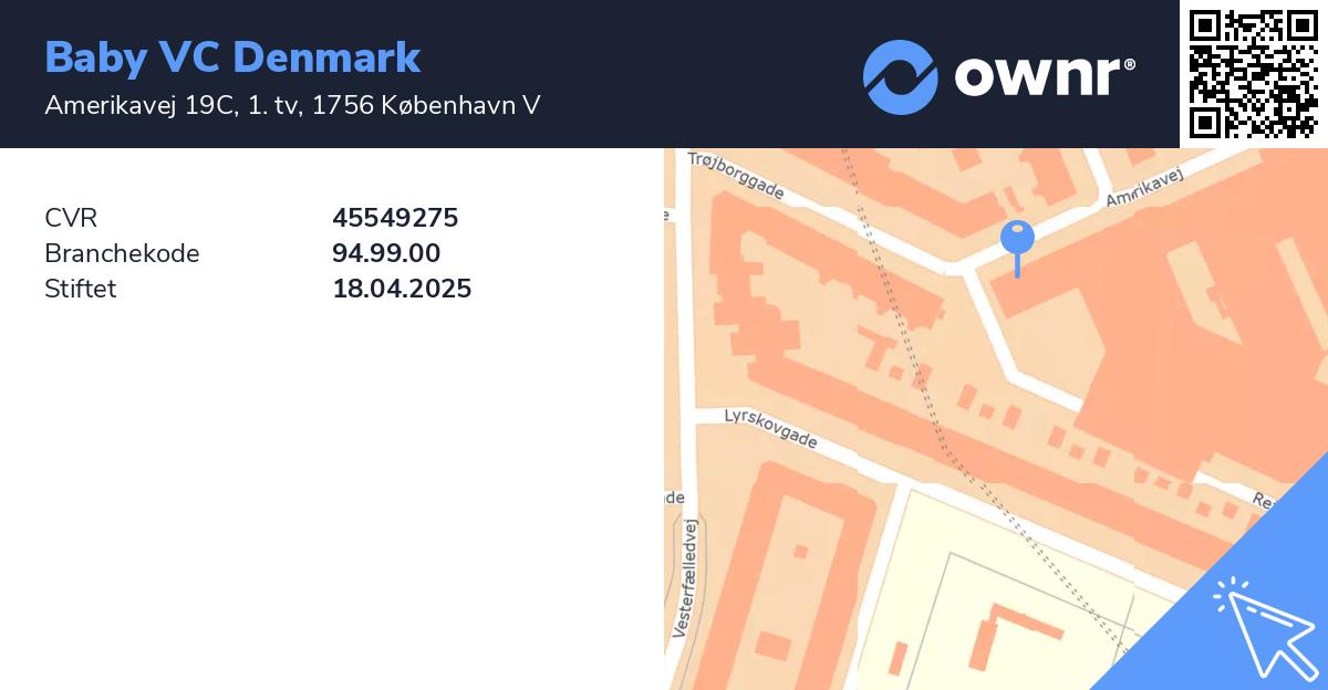 Baby VC Denmark - Se overskud, ejere, tidslinje og regnskaber - ownr®