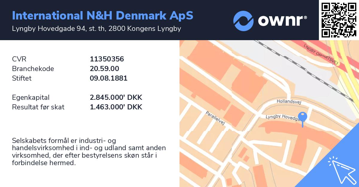 International N&H Denmark ApS - Se overskud, ejere, tidslinje og ...