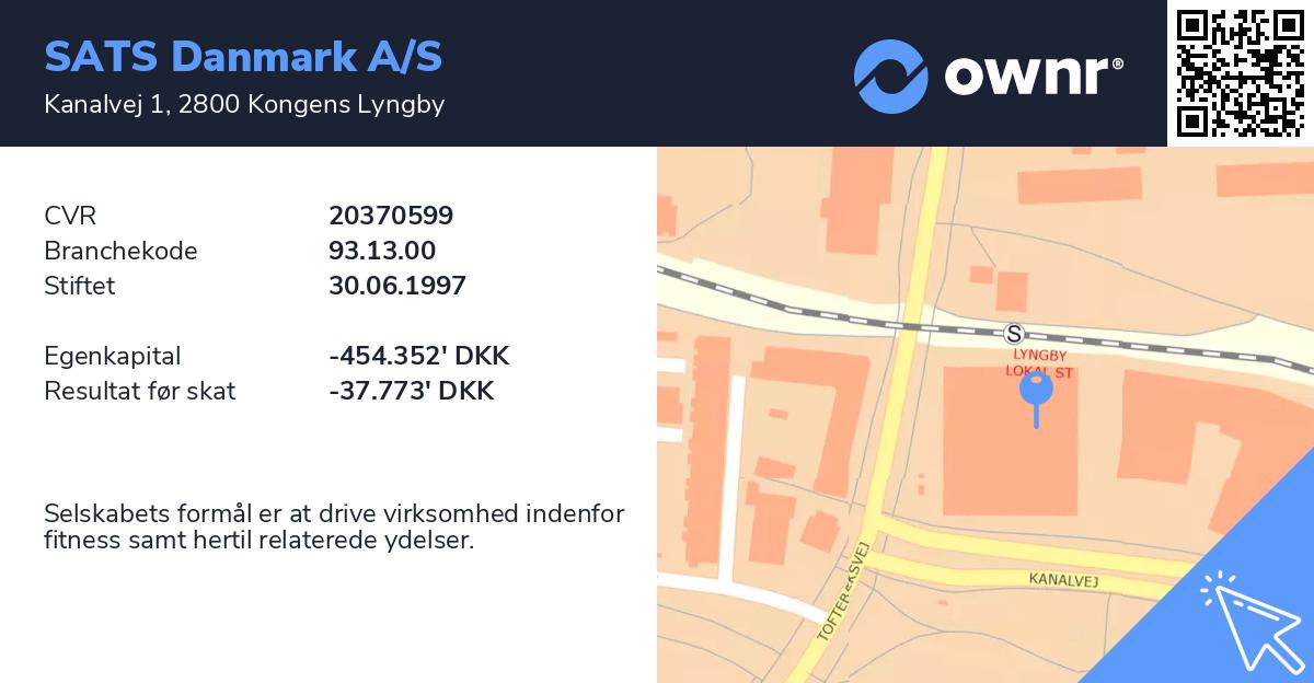 SATS Danmark A/S - Se overskud, ejere, tidslinje og regnskaber - ownr®