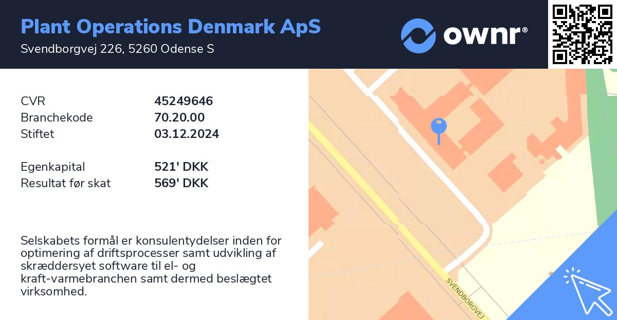 Plant Operations Denmark ApS - Se overskud, ejere, tidslinje og ...