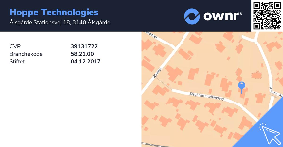 Hoppe Technologies - Se overskud, ejere, tidslinje og regnskaber - ownr®