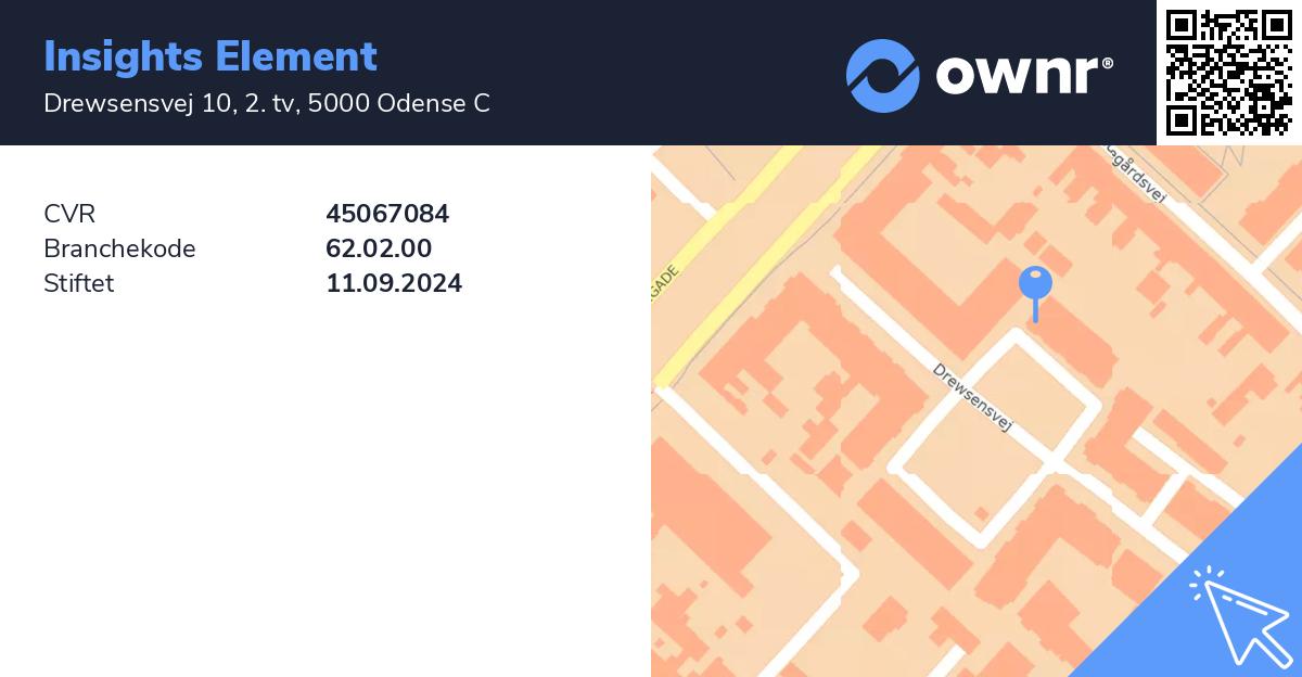 Insights Element - Se overskud, ejere, tidslinje og regnskaber - ownr®