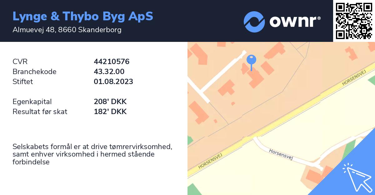 Lynge & Thybo Byg ApS - Se overskud, ejere, tidslinje og regnskaber - ownr®