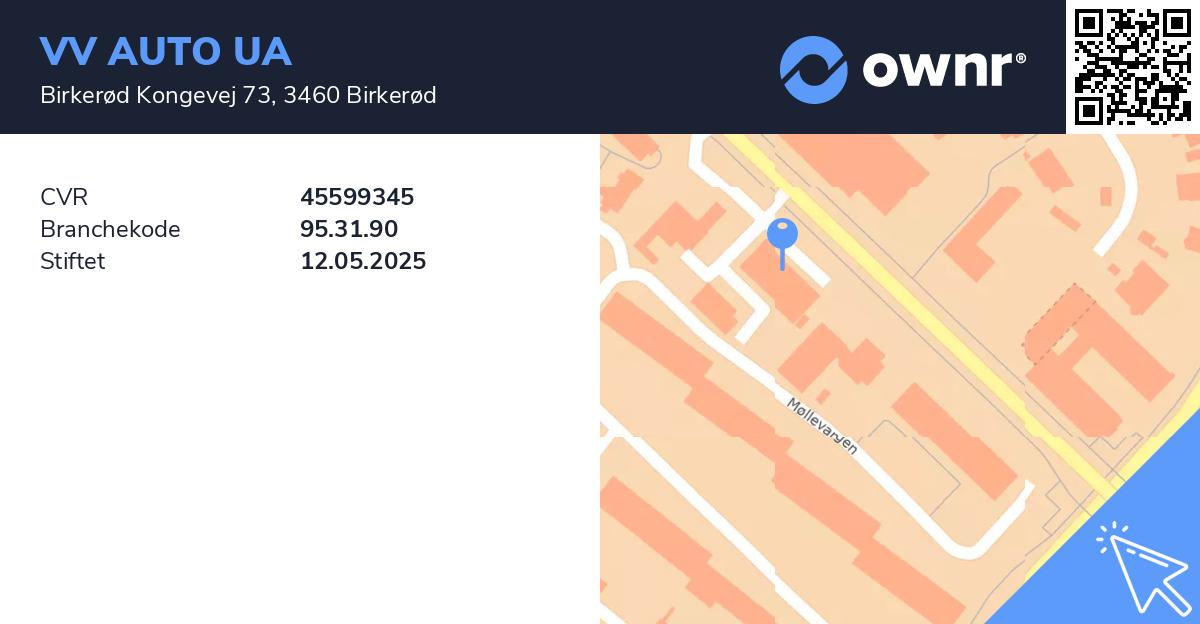 VV AUTO UA - Se overskud, ejere, tidslinje og regnskaber - ownr®