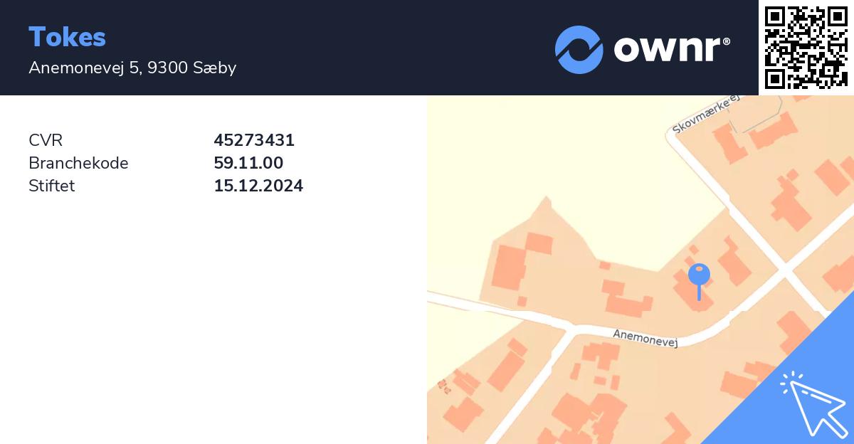 Tokes - Se overskud, ejere, tidslinje og regnskaber - ownr®