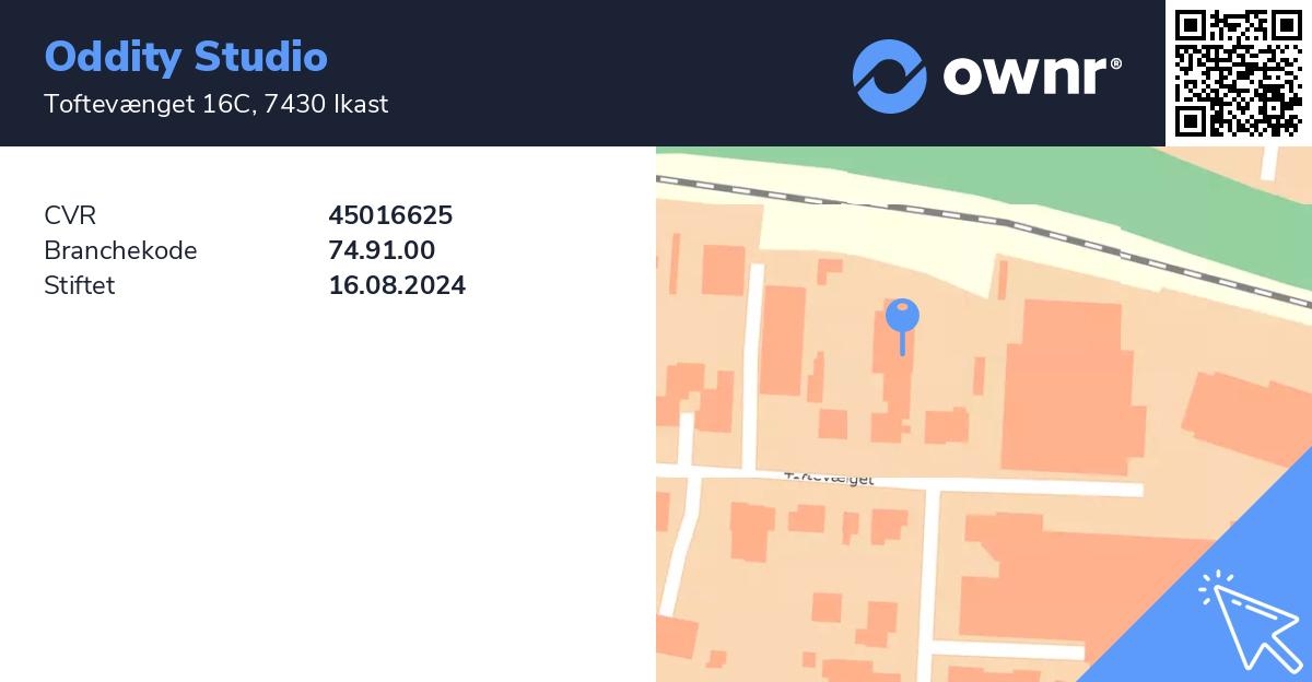 Oddity Studio - Se overskud, ejere, tidslinje og regnskaber - ownr®