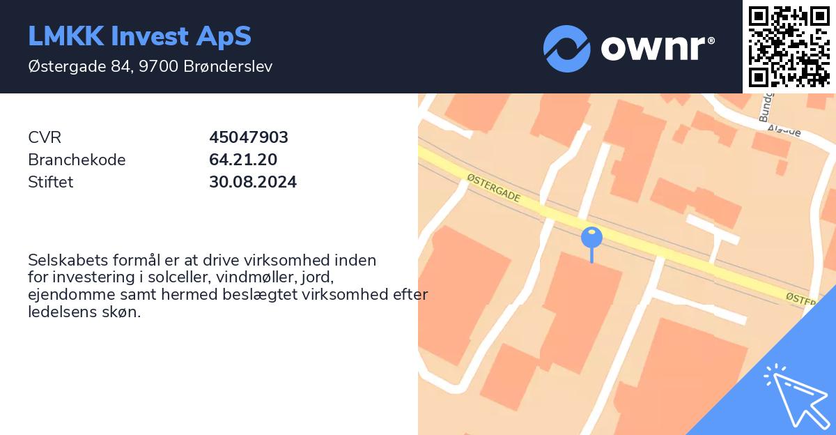 LMKK Invest ApS - Se overskud, ejere, tidslinje og regnskaber - ownr®