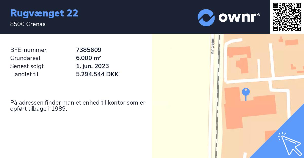 Se ejendommen på Rugvænget 22, 8500 Grenaa - ownr®