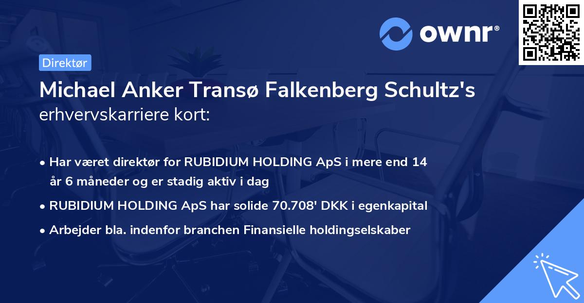 Michael Anker Transø Falkenberg Schultz har 31 erhvervsroller » Er ...