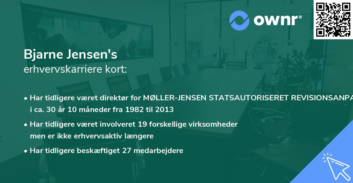 Bjarne Jensen har 10 erhvervsroller » Er bosat i Danmark - ownr®
