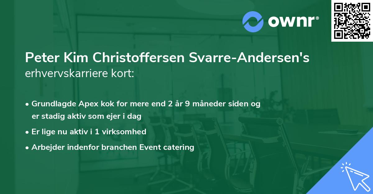 Peter Kim Christoffersen Svarre-Andersen har 1 erhvervsrolle » Er bosat ...