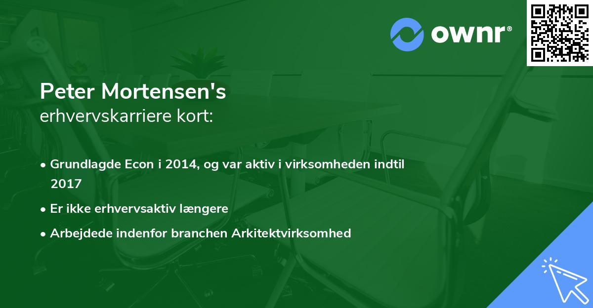 Peter Mortensen har 0 erhvervsroller » Er bosat i Danmark - ownr®