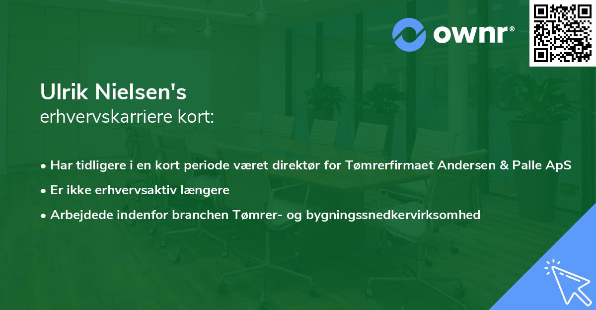 Ulrik Nielsen har 0 erhvervsroller » Er bosat i Danmark - ownr®