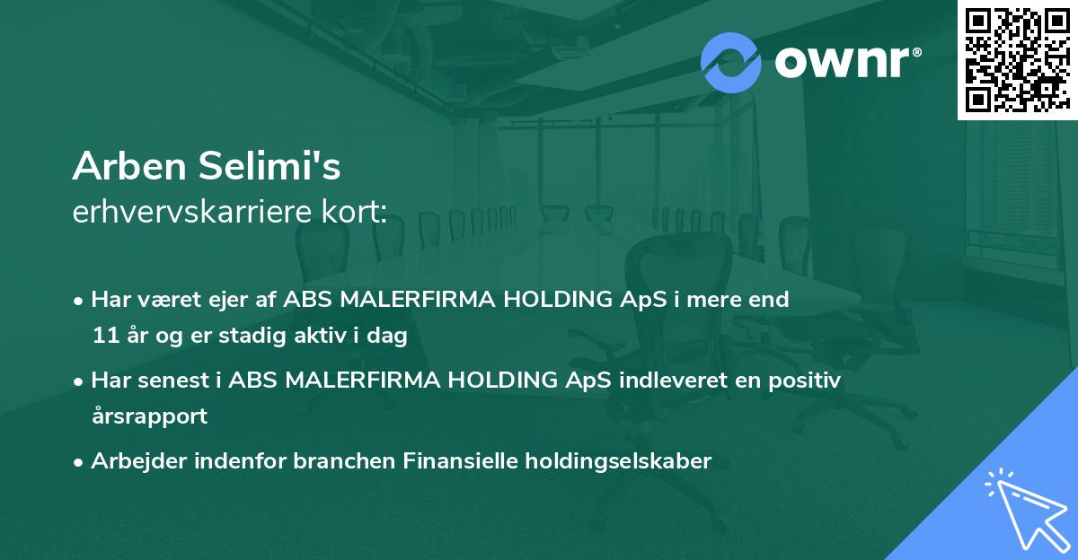 Arben Selimi har 2 erhvervsroller » Er bosat i Danmark - ownr®