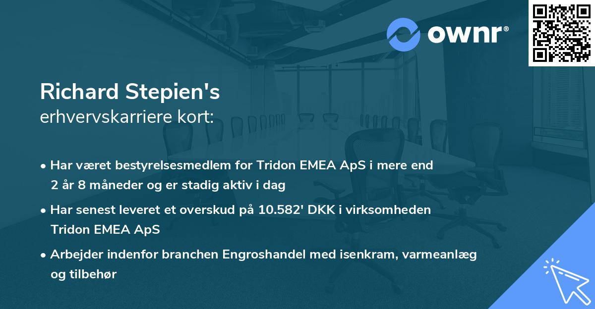 Richard Stepien har 1 erhvervsrolle » Er bosat i udlandet - ownr®