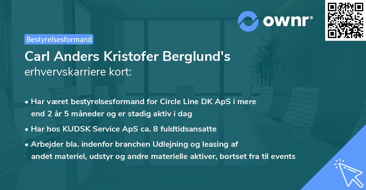 Carl Anders Kristofer Berglund har 1 erhvervsrolle » Er bosat i ...