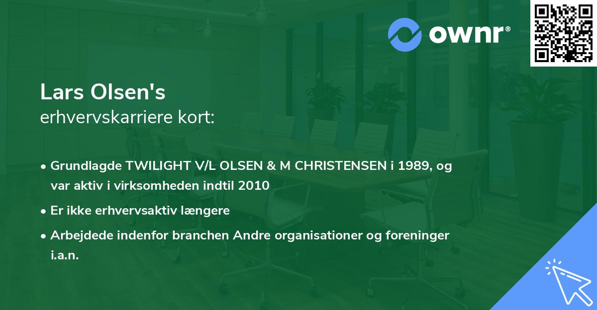 Lars Olsen har 0 erhvervsroller » Er bosat i Hørby - ownr®