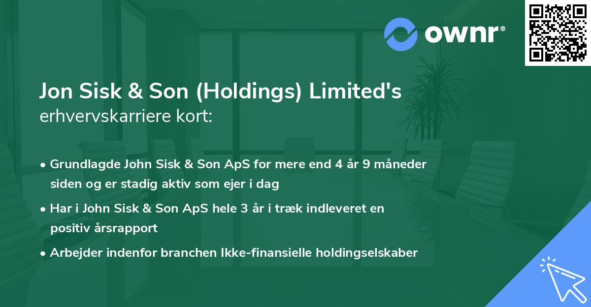 Jon Sisk & Son (Holdings) Limited har 0 erhvervsroller » Er bosat i ...
