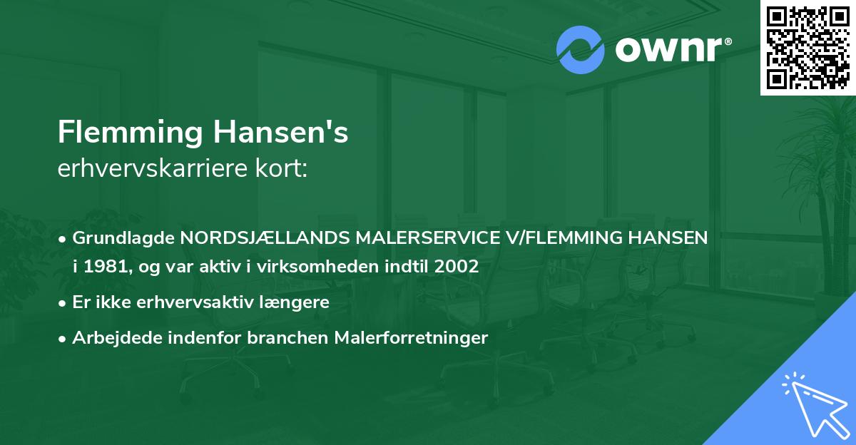 Flemming Hansen har 0 erhvervsroller » Er bosat i Danmark - ownr®