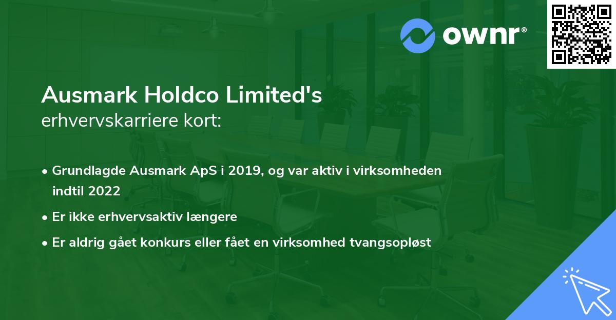 Ausmark Holdco Limited har 0 erhvervsroller » Er bosat i udlandet - ownr®