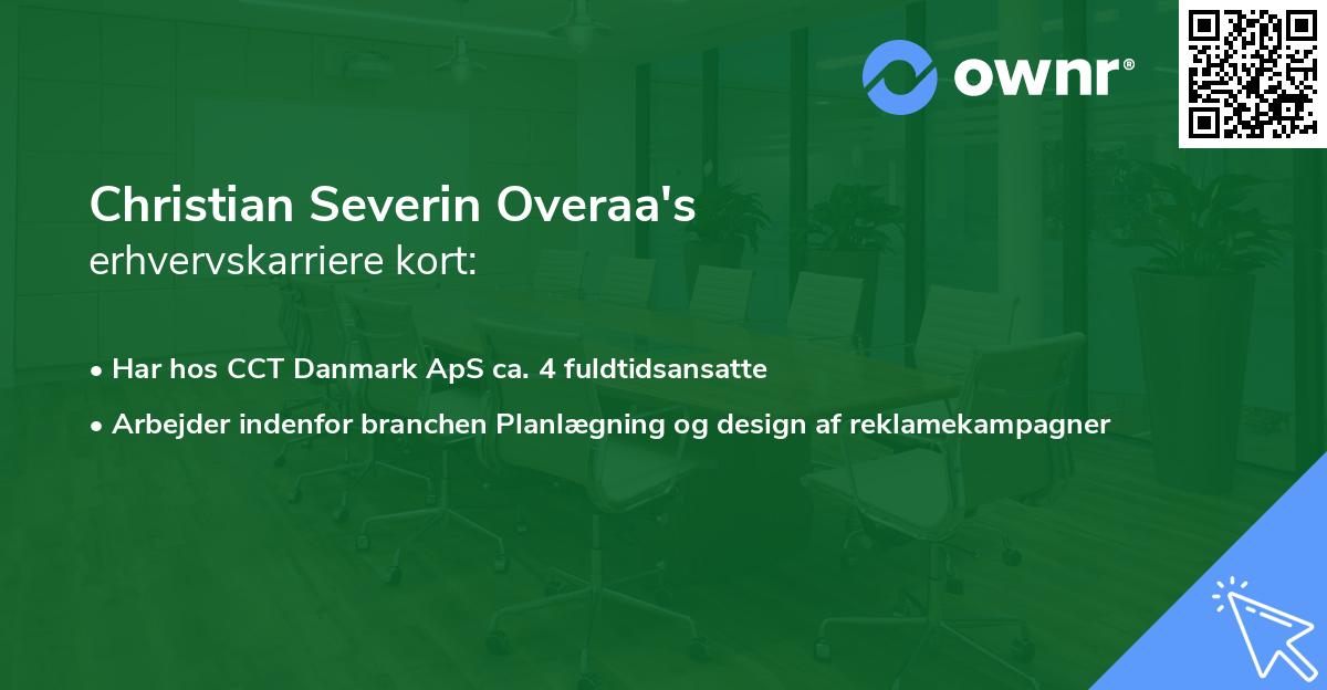 Christian Severin Overaa har 0 erhvervsroller » Er bosat i udlandet - ownr®