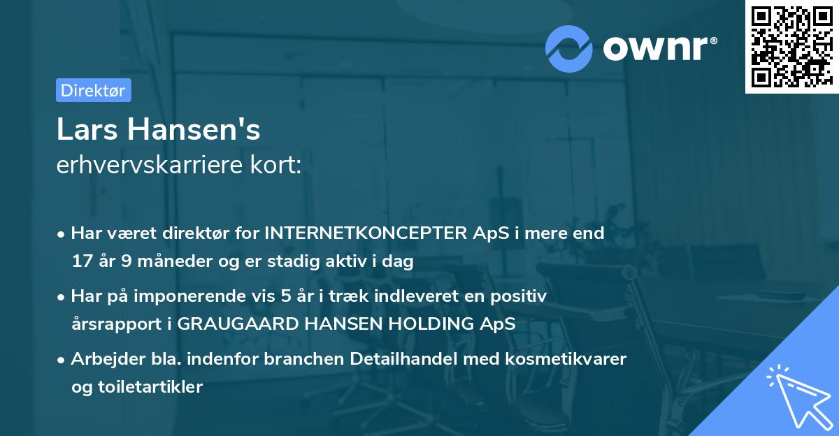 Lars Hansen har 4 erhvervsroller » Er bosat i Danmark - ownr®